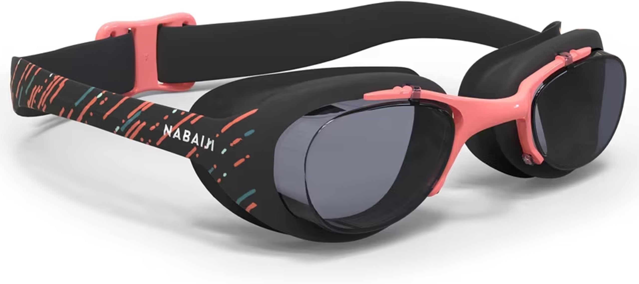 Buy NABAIJI (DECATHLON) Swimming Goggles Adjustable Nose Bridge & Strap ...