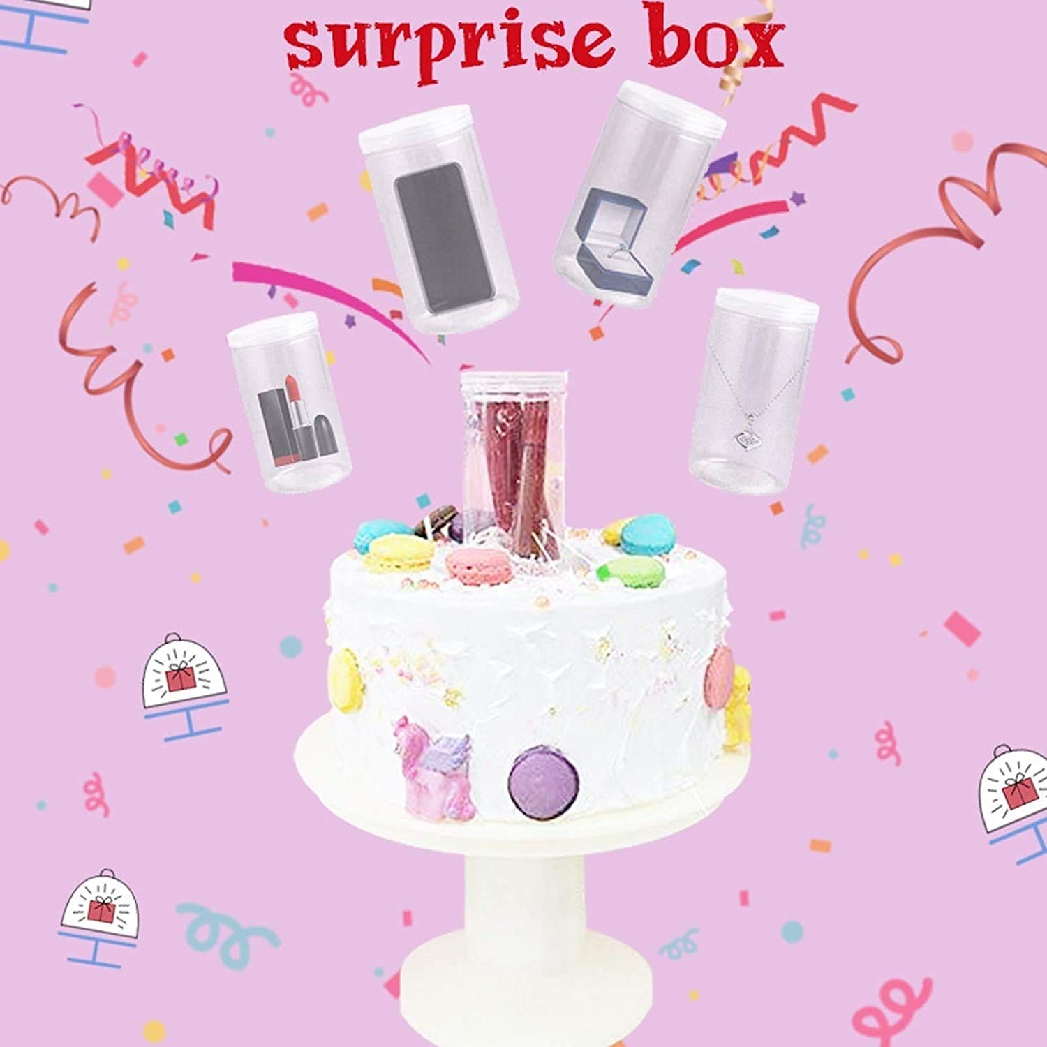 Creative Cake Pop Display Cake Decor Pop Up Surprise Cake Stand 2