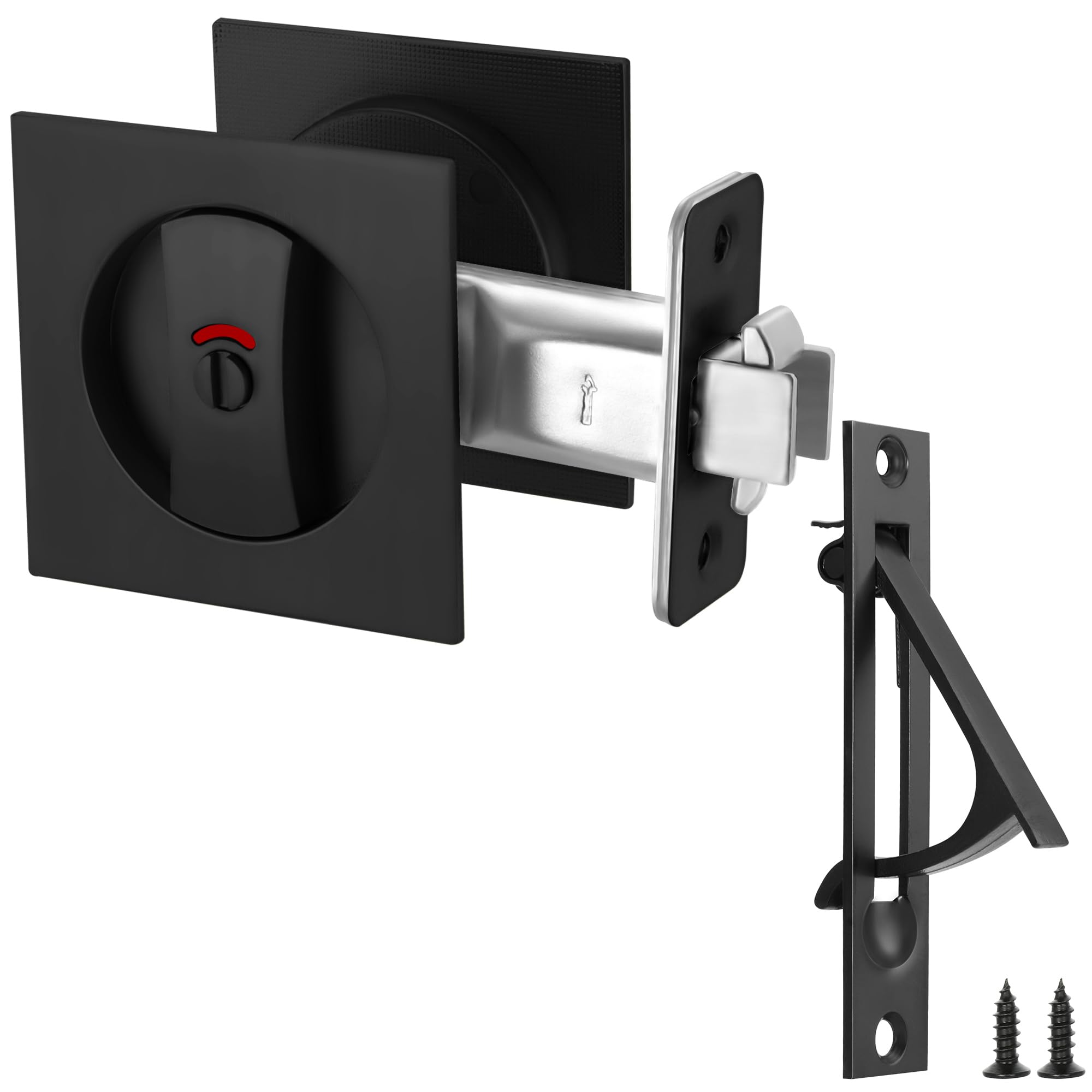 Snapklik.com : Malimali Pocket Door Lock And Edge Pull Set, Hardware ...
