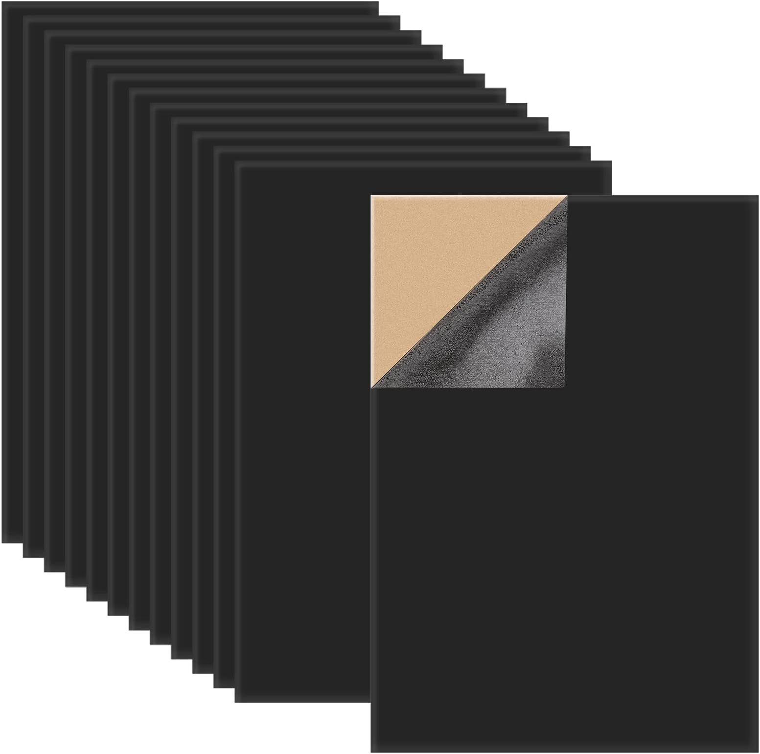 Lusofie 12 Sheets Self Adhesive Felt Sheets Sticky-back Felt Fabric for ...