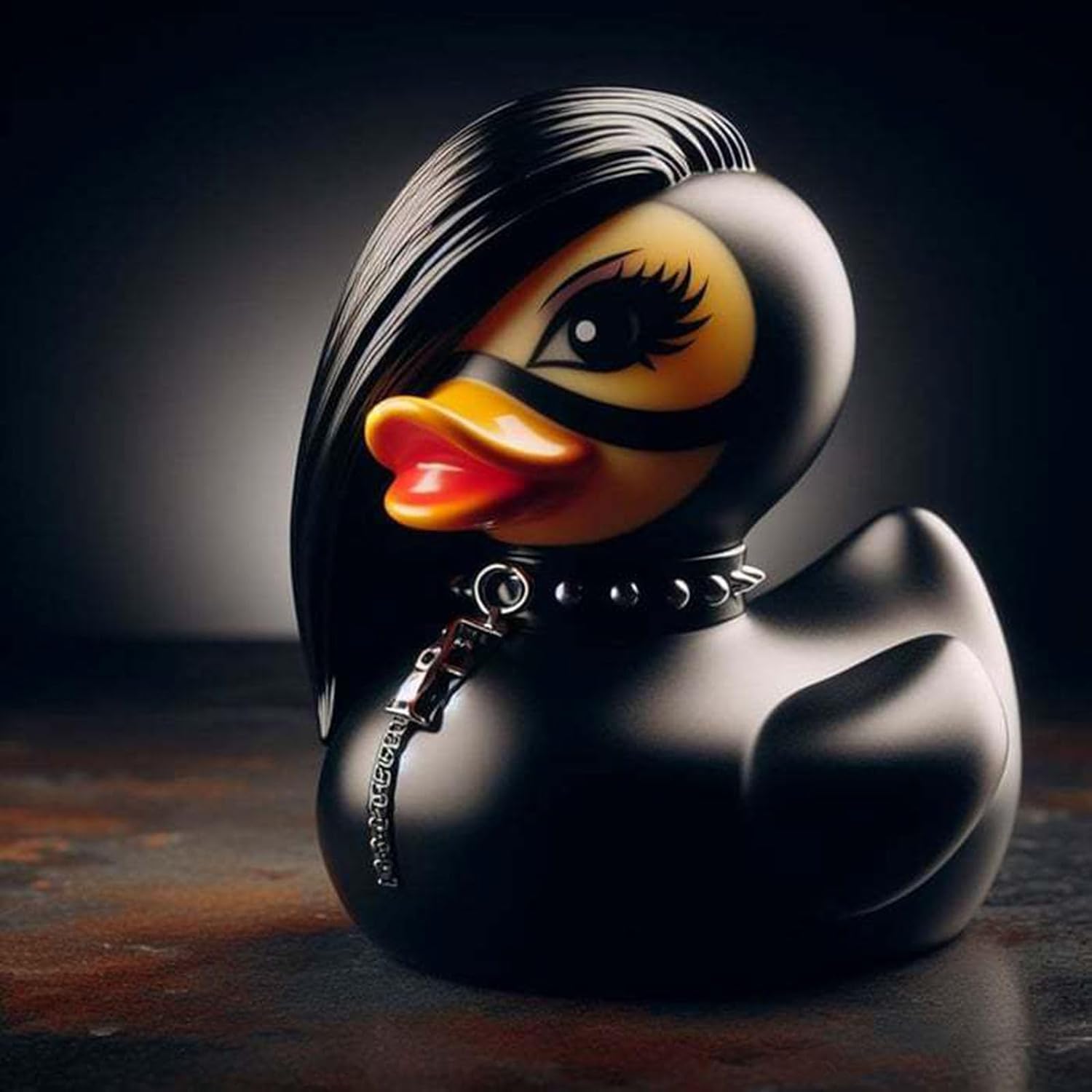 Amazon.com: Goth Satanic Duck, Gothic Lady Valentina Duck Resin Punk ...