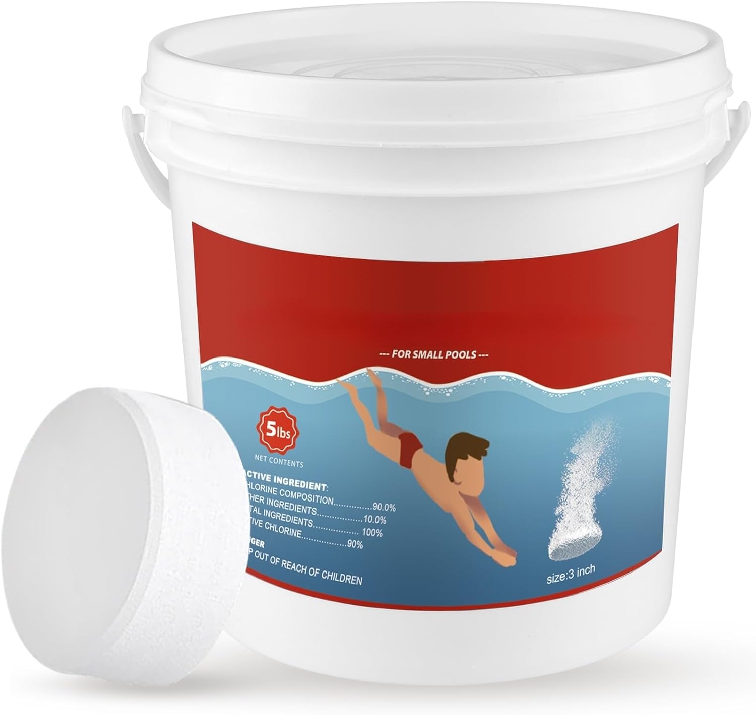 Amazon.com : Lb 3 Inch swinming Pool Lasting Slow-Dissolving for ...