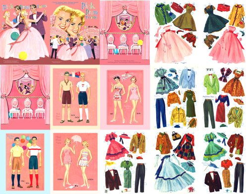 Pink Prom Twins, Restored Paper Doll of 1956: Unknown: Amazon.com: Books