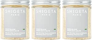 Amazon | [限定セット] SHIGETA (シゲタ) グリーンブルーム バスソルト 285g 3個セット | SHIGETA PARIS | バスソルト 通販