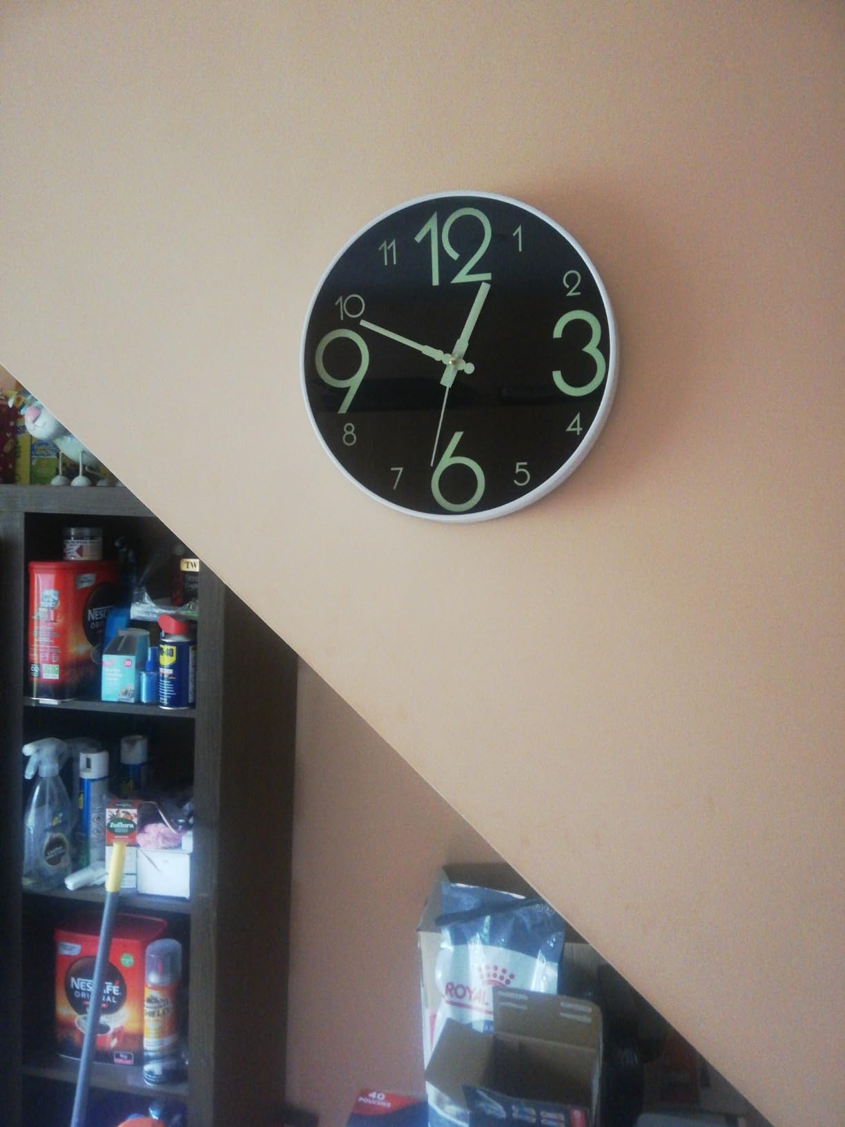 12 Inch Luminous Silent Wall Clock Non Ticking Large Outdoor Night ...