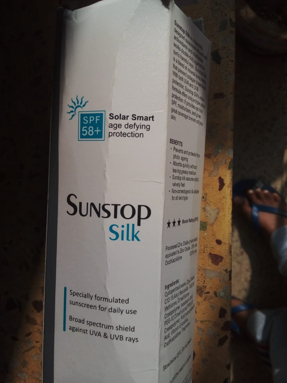 New Sunstop Silk SPF58+ Sunscreen Cream , (60 g) : Amazon.in: Beauty