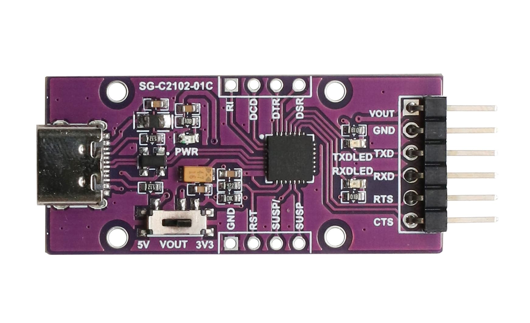 Buy CP2102 USB to UART (TTL) Serial Port Module for Windows Mac Linux with Type-C Connector ...