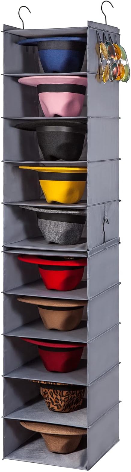 Amazon.com: TreeHouse London XL Fedora Hat Rack with Dust Cover ...