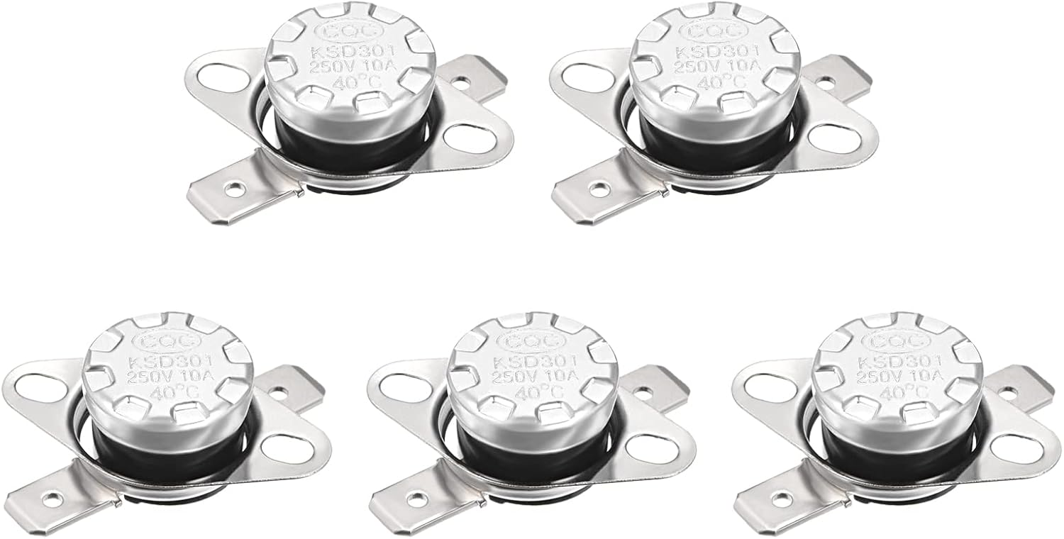 Amazon.com: Rebower KSD301 Thermostat 40C NC Temperature Thermal ...