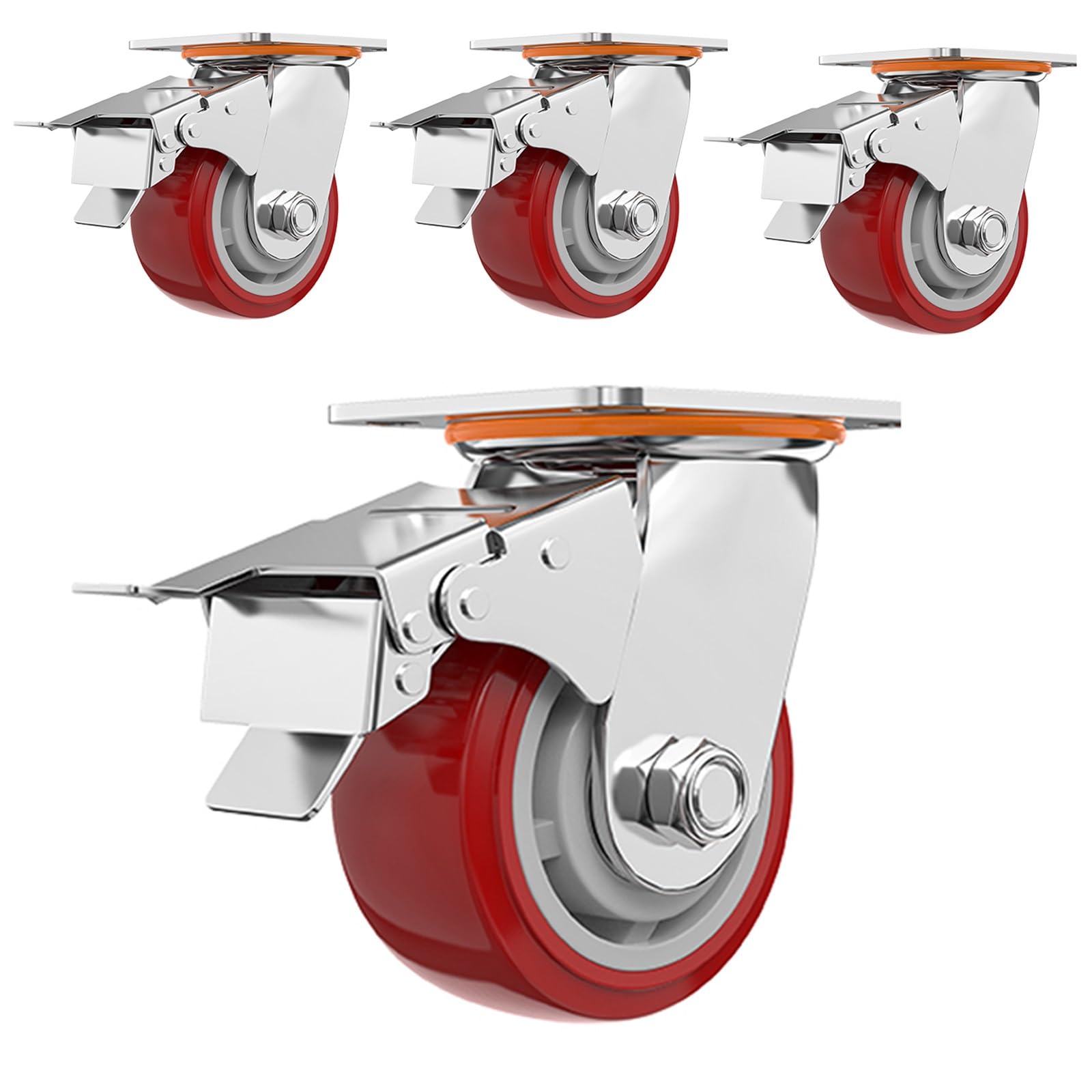 Wheels For Industrial Furniture Gate Wheel Heavy Duty 2" Casters With