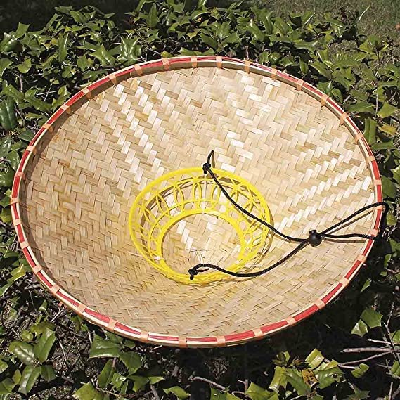 SUNNYHILL Bamboo Hat Rice Hat Japanese Hat Chinese Hat Made of Bamboo ...