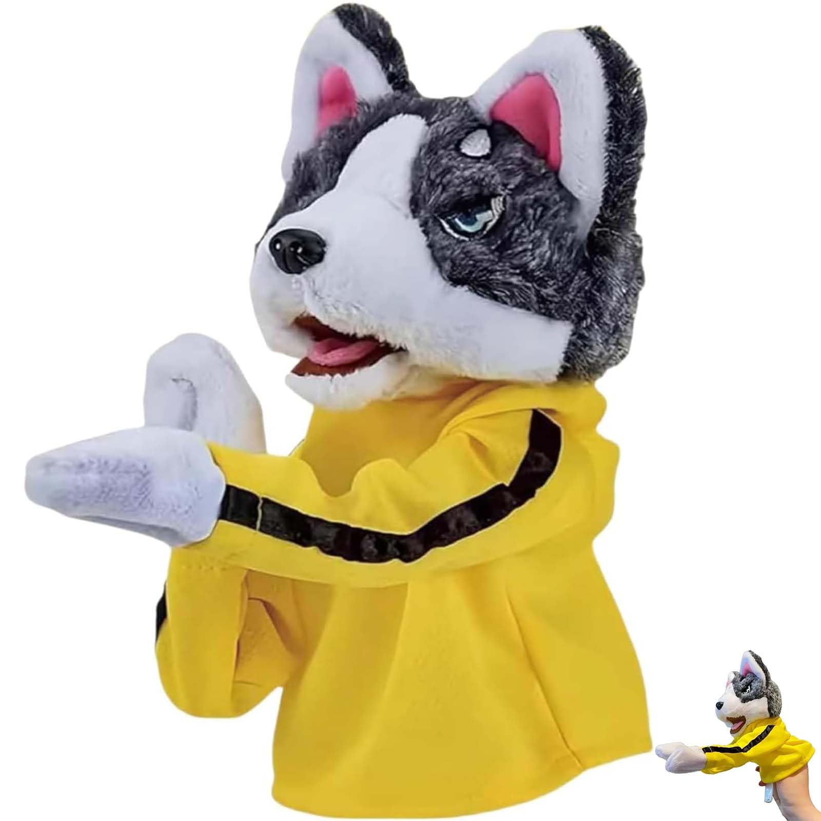 Amazon.com: Kung Fu Husky, Punching Puppet, Dog Hand Puppet - Boxing ...