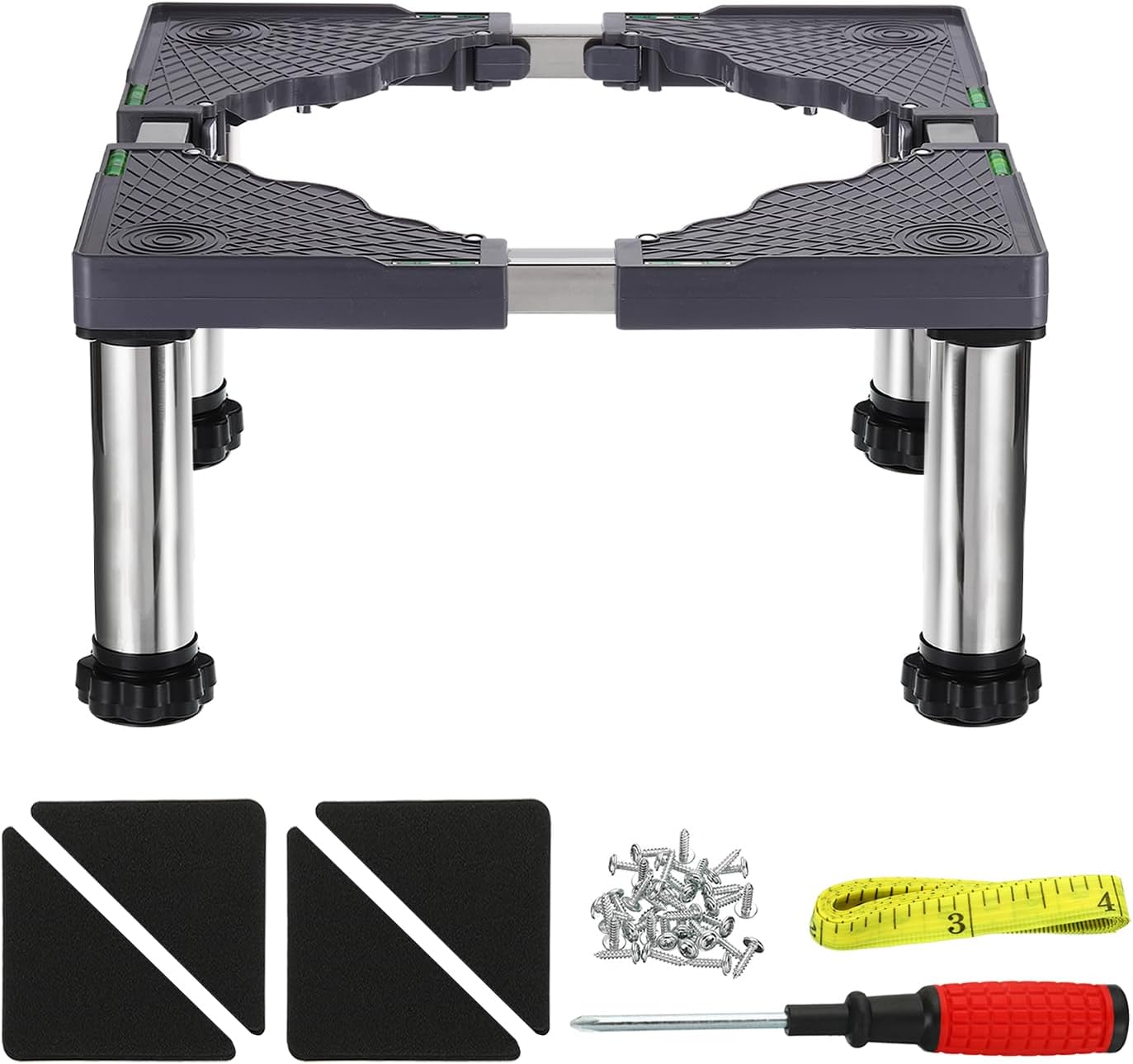 Amazon.com: NORJIN Mini Fridge Stand Height 7"-8.4" Adjustable Washer ...