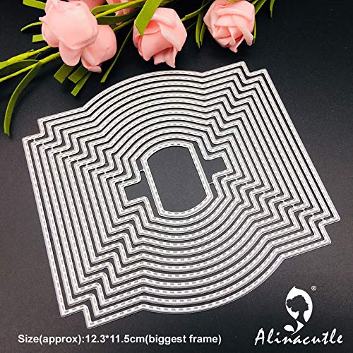 Snapklik.com : Alinacutle 13/PK- Irregular Rectangle, Stitch Border ...