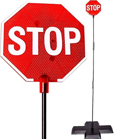 Amazon.com: LED Stop Sign Parking Assistant for Garage with Flashing ...