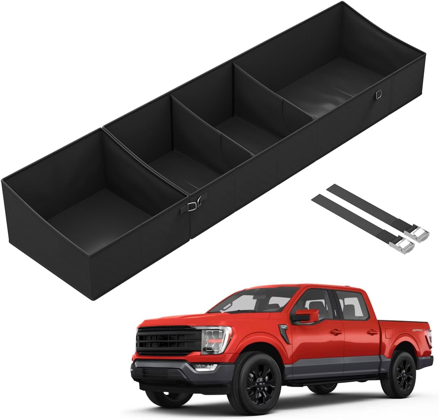 Amazon.com: Marretoo Foldable Under Seat Storage Box for Ford F-150 ...