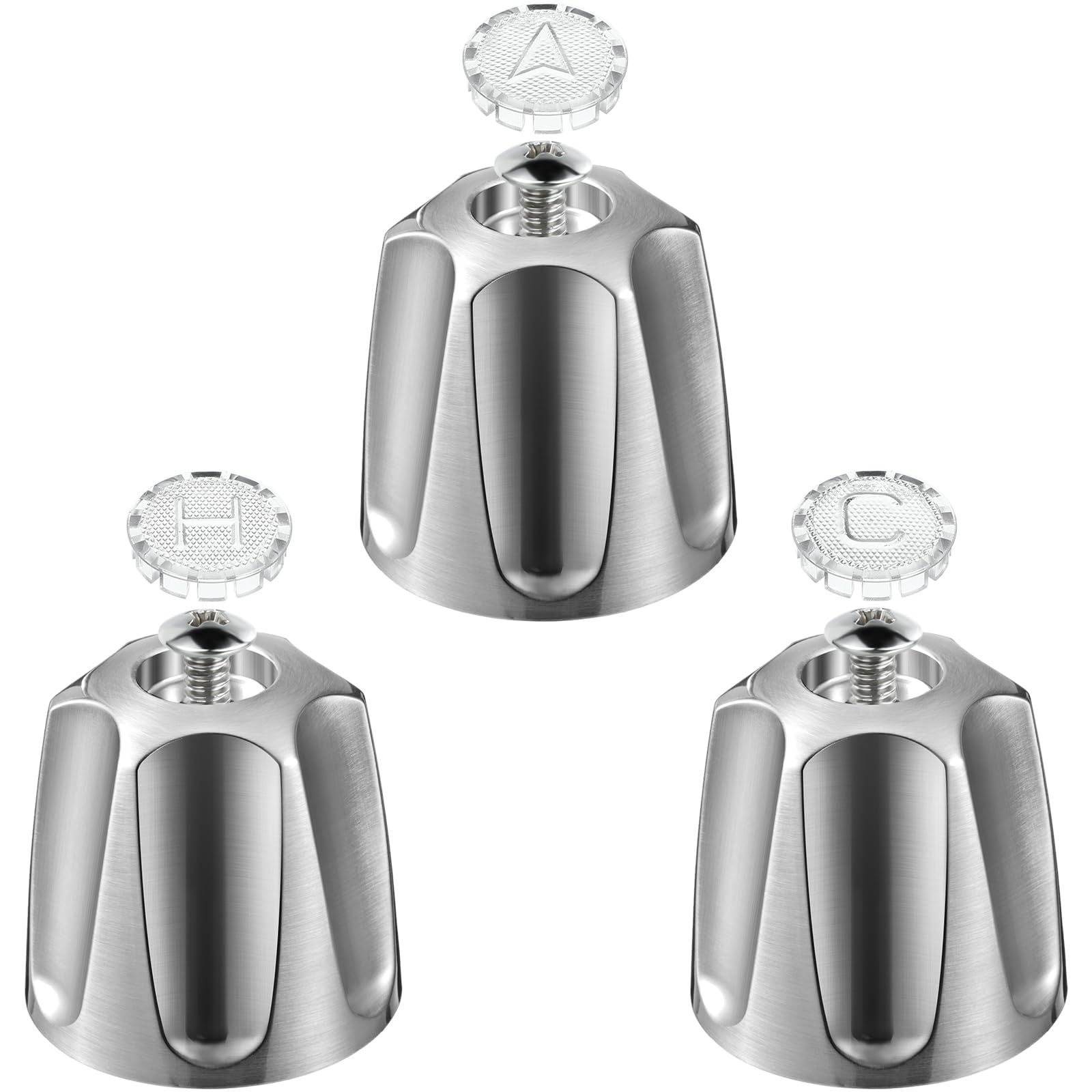 Dreyoo 3 Piece Shower Knob Replacement Compatible with Price/Pfister ...