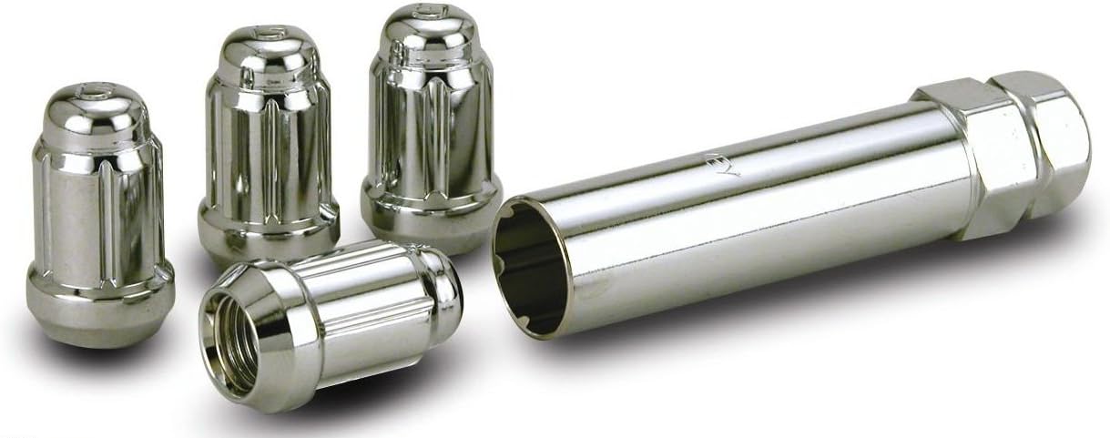 Amazon.com: AVN Motorsports (4) 7/16 Chrome Closed Spline Locking Lug ...