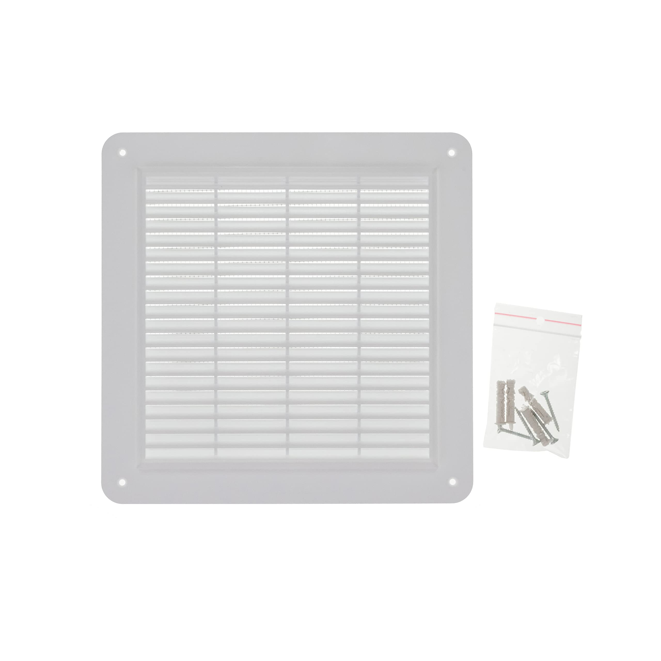 Amazon.com: HVAC OV 10 x 10 Inch White Plastic Square Vent Cover - HVAC ...