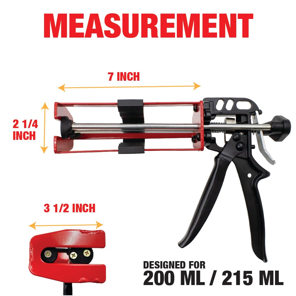 Snapklik.com : LAUCO Dual Cartridge Epoxy Gun 200 Ml Manual 1:1 And 2:1 ...