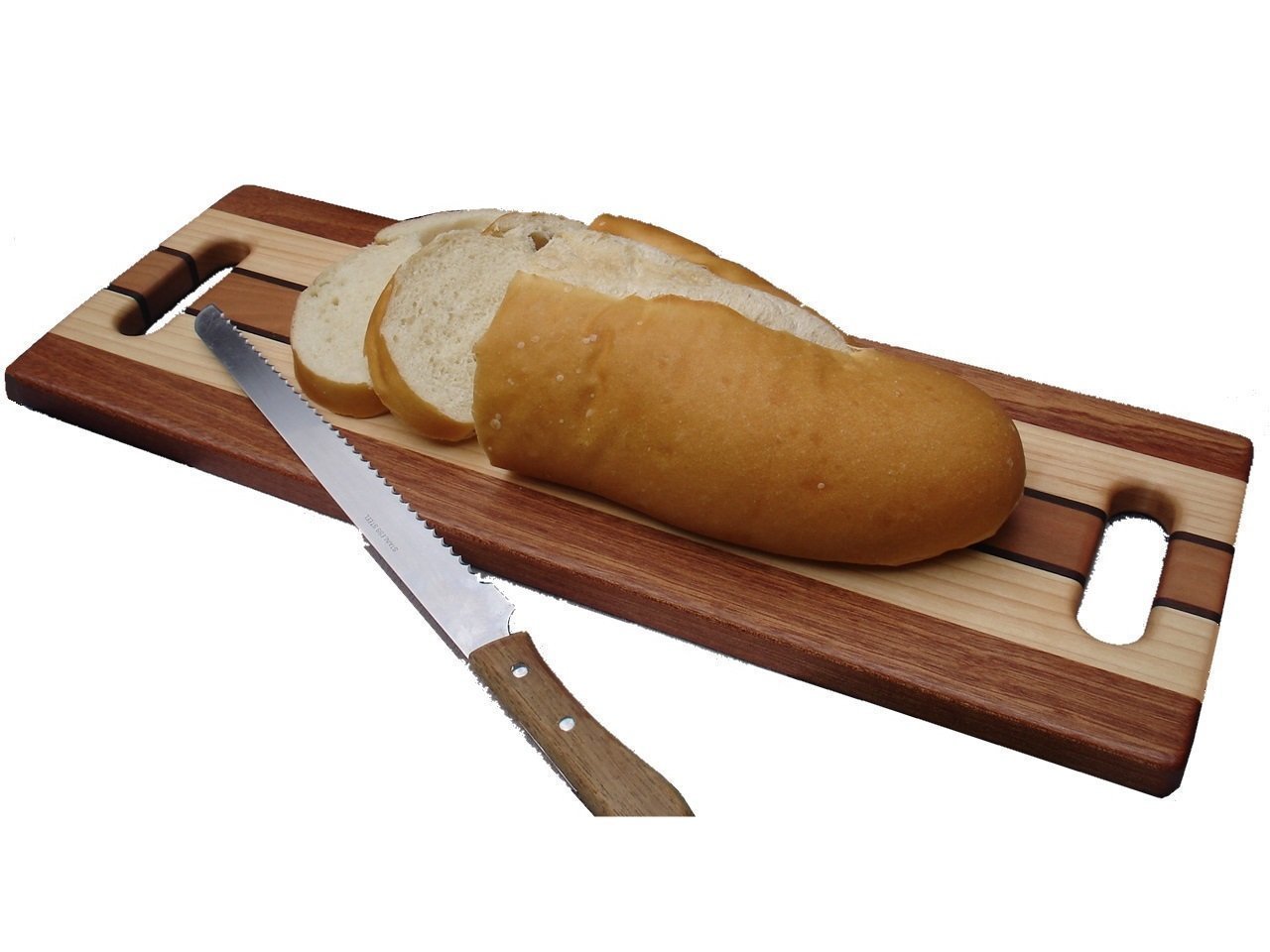 Amazon.com: Signature Collection Breadboard, Cutting Board - Sapele ...