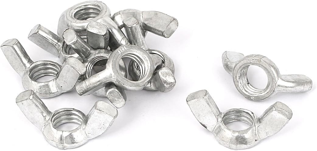 Uxcell a16033100ux0449 1/2 inch-12 Thread Carbon Steel Wingnut ...