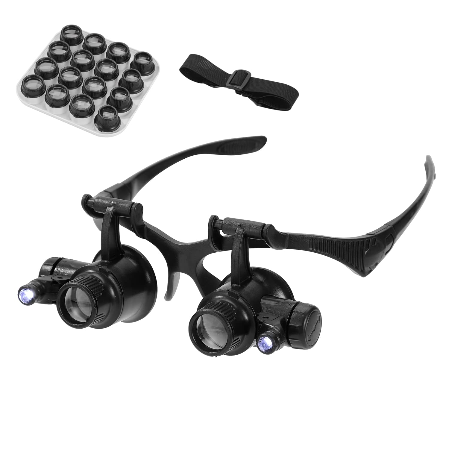 NEW FLASH Watchmakers Magnifying Glasses Headband Jewelry Watch Repair ...