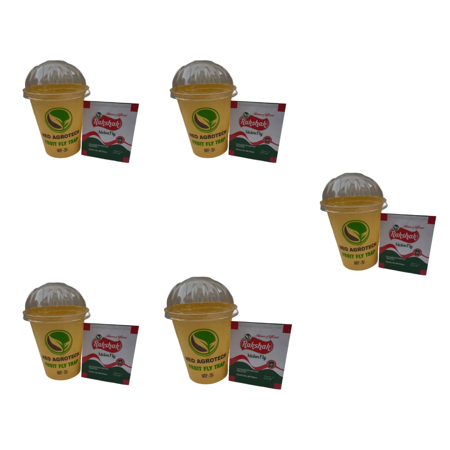 NEO AGROTECH Melon Fly Trap/IPM Trap/Glass Trap/Frmelon its Fly Trap ...