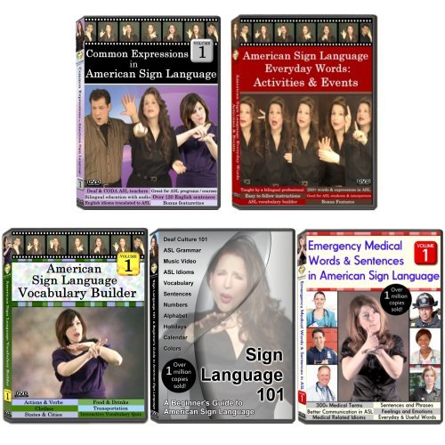 Amazon.com: Sign Language Starter Kit (5 DVDs) by Gilda Toby Ganezer ...