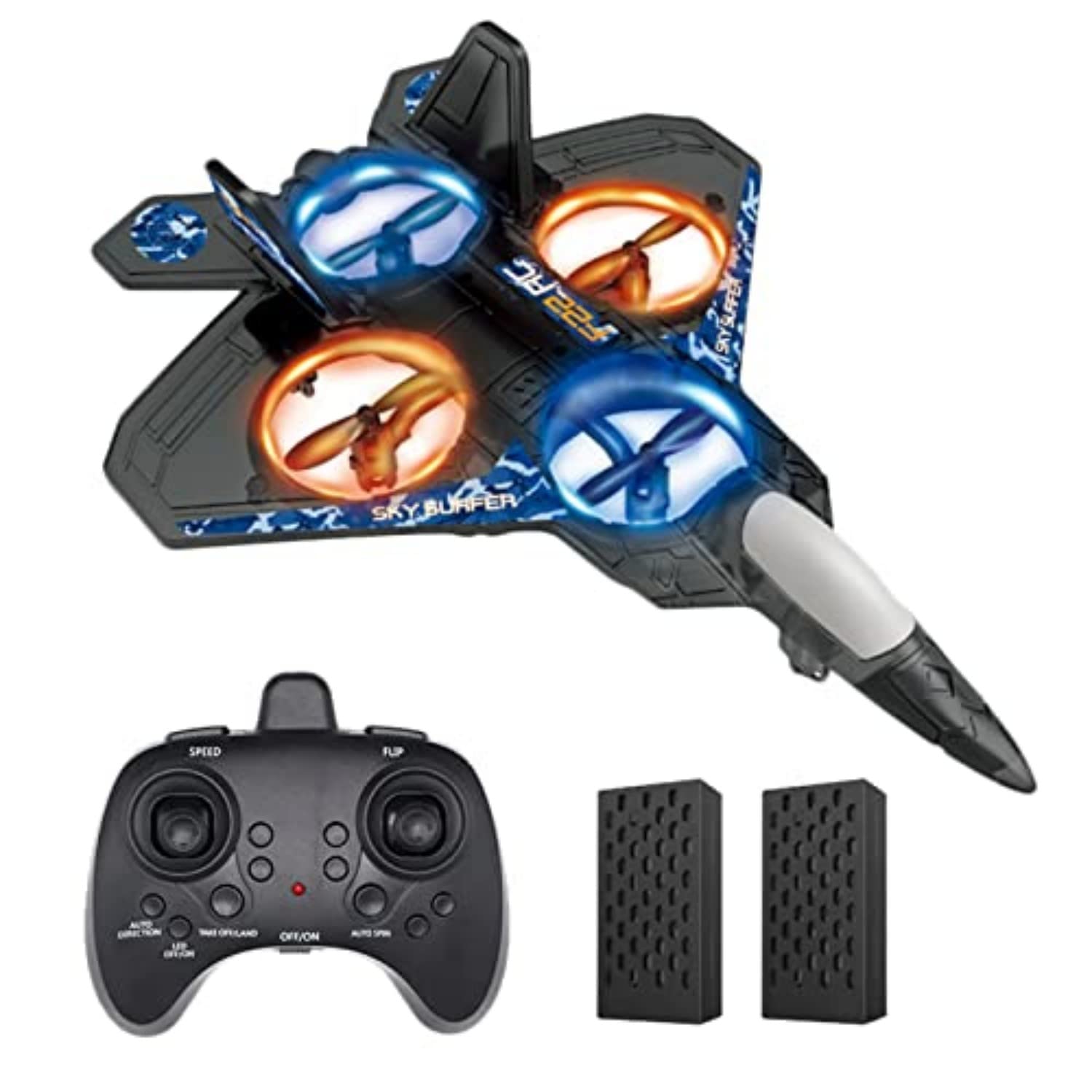 Buy RC Jet F-22 Raptor Fighter, Aliqwery RC Drone for Kids 6-12, 4 ...