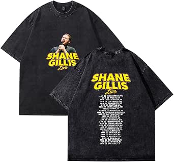 Shane Gillis 2025 Tour Merch Cotton Vintage Wash Tee Shirt Man/Woman T ...