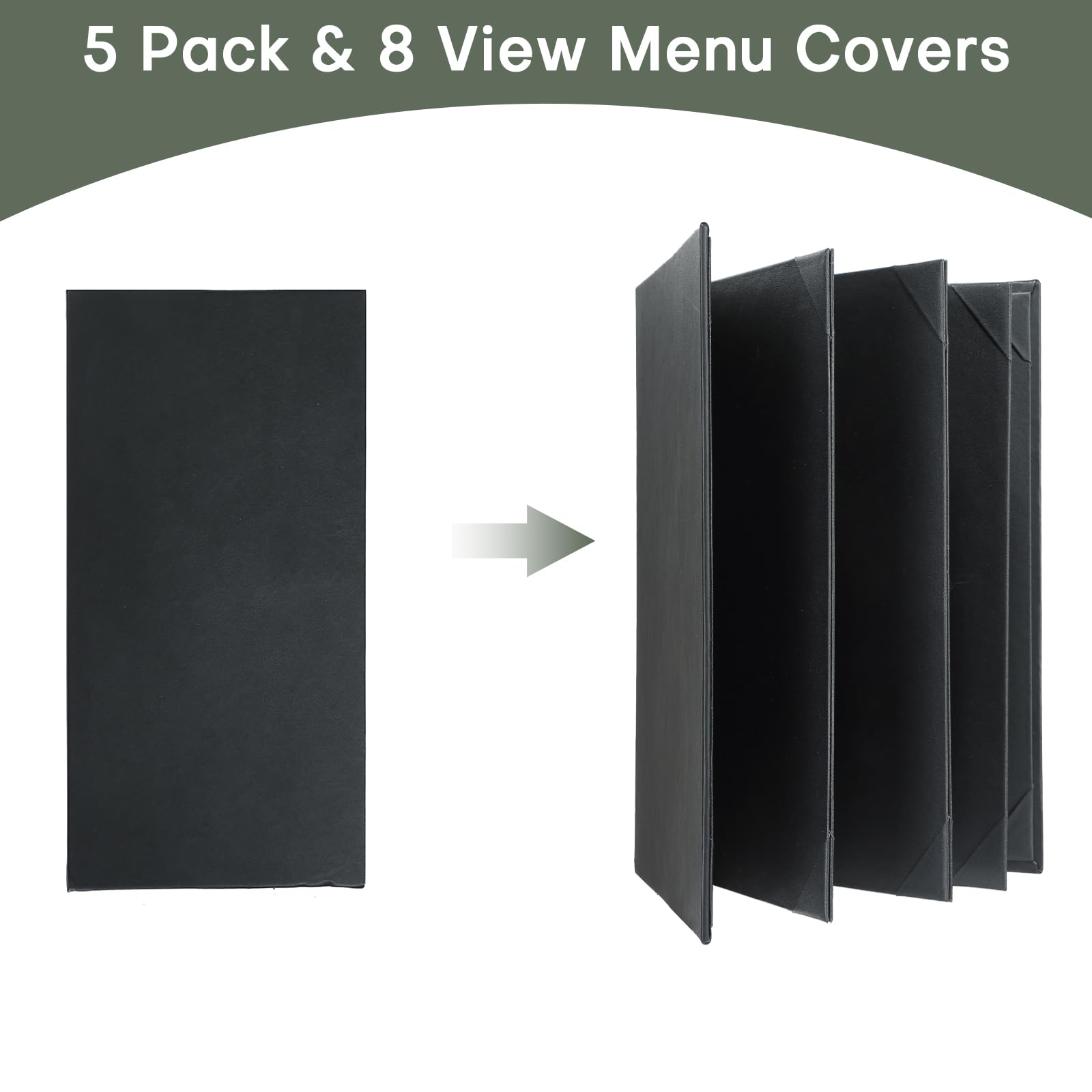 Snapklik.com : FLKQC Restaurant Menu Covers Holders 4.25" X 11 ...