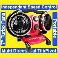 Honeywell HV-120E Dual Headed Pro-series fan with 2 x 7" multi ...