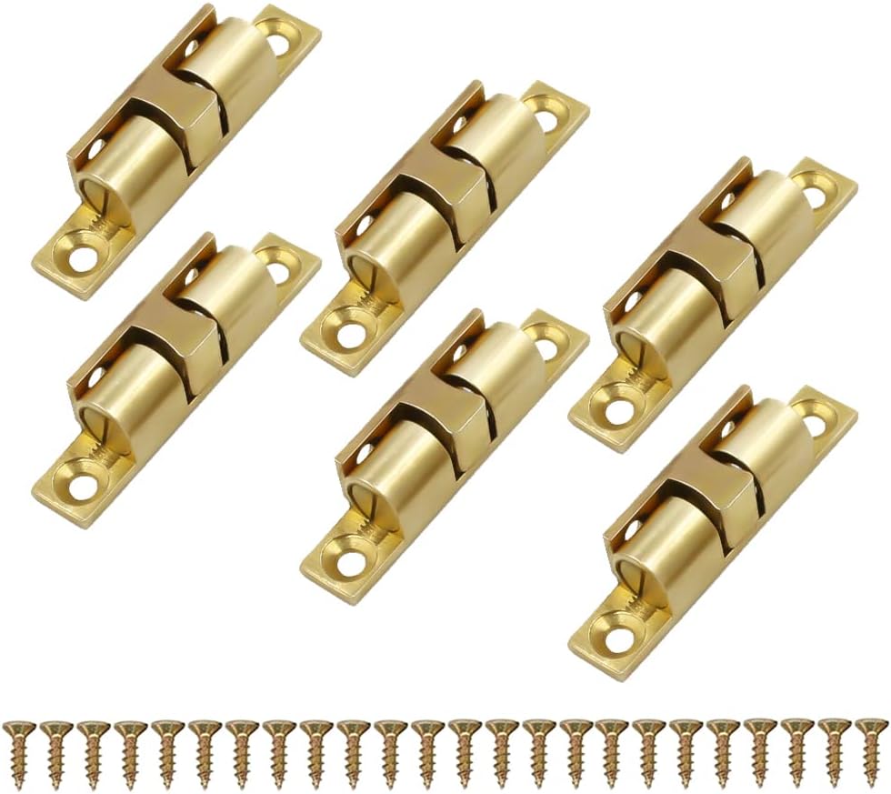 6PCS Closet Door Ball Catch 60mm Cabinet Ball Tension Latch, Solid ...