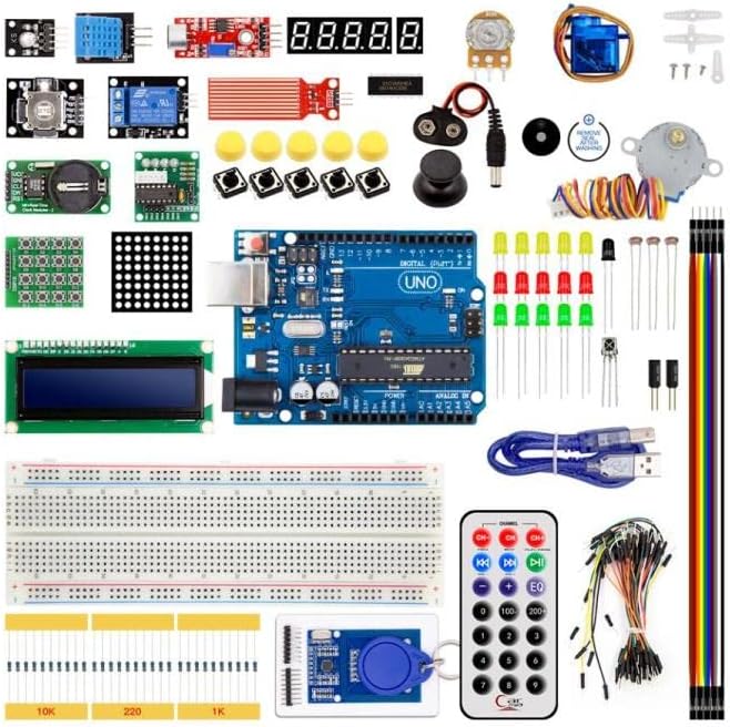IDUINO Compatible with Arduino Uno R3 Starter Kit for Beginners: Learn ...