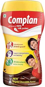 Complan Nutrition and Health Drink Royale Chocolate 1kg, Jar pack with power of 100% Milk ...