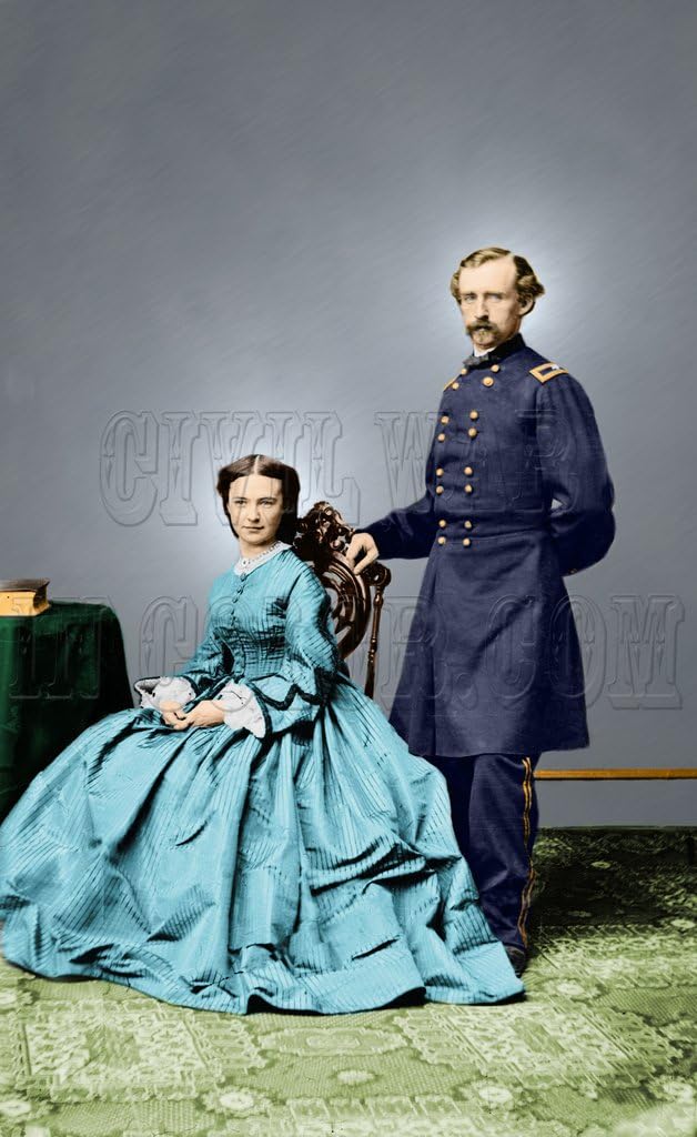 Amazon.com: Brigadier General George Custer and Mrs. Libbie Custer, 8 X ...