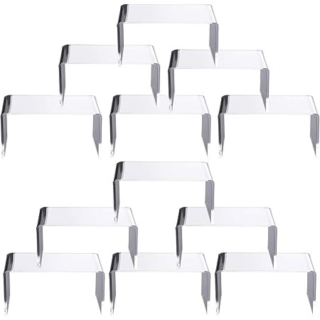 Amazon.com: Jusalpha 6 -Piece Strong Clear Acrylic Rectangular Riser ...