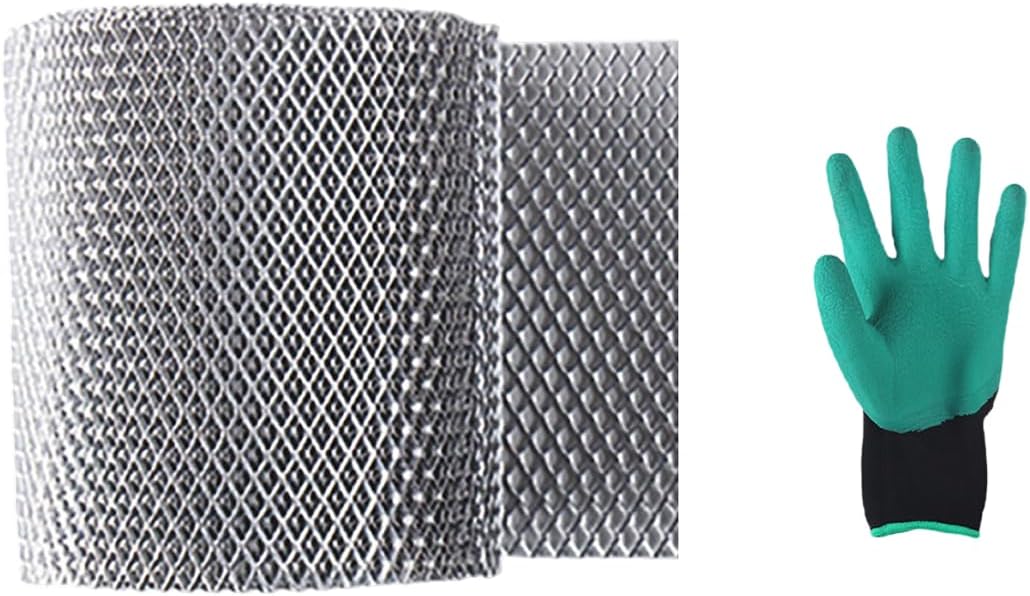 6 inch x 25 feet Aluminum Gutter Guard Mesh Roll, Leaf Guards for ...