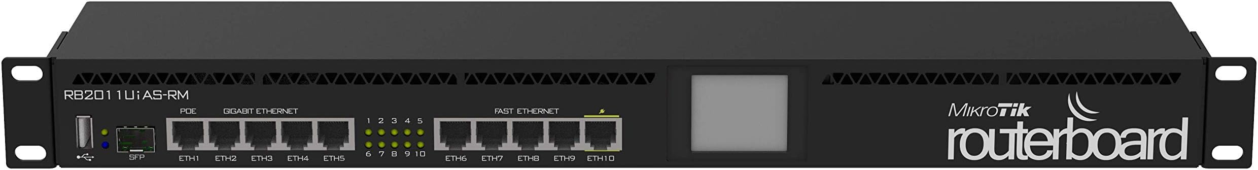 Mikrotik RB2011UIAS-RM Router Board, CPU 1 Núcleo, 5 x Gigabit, 5 x ...
