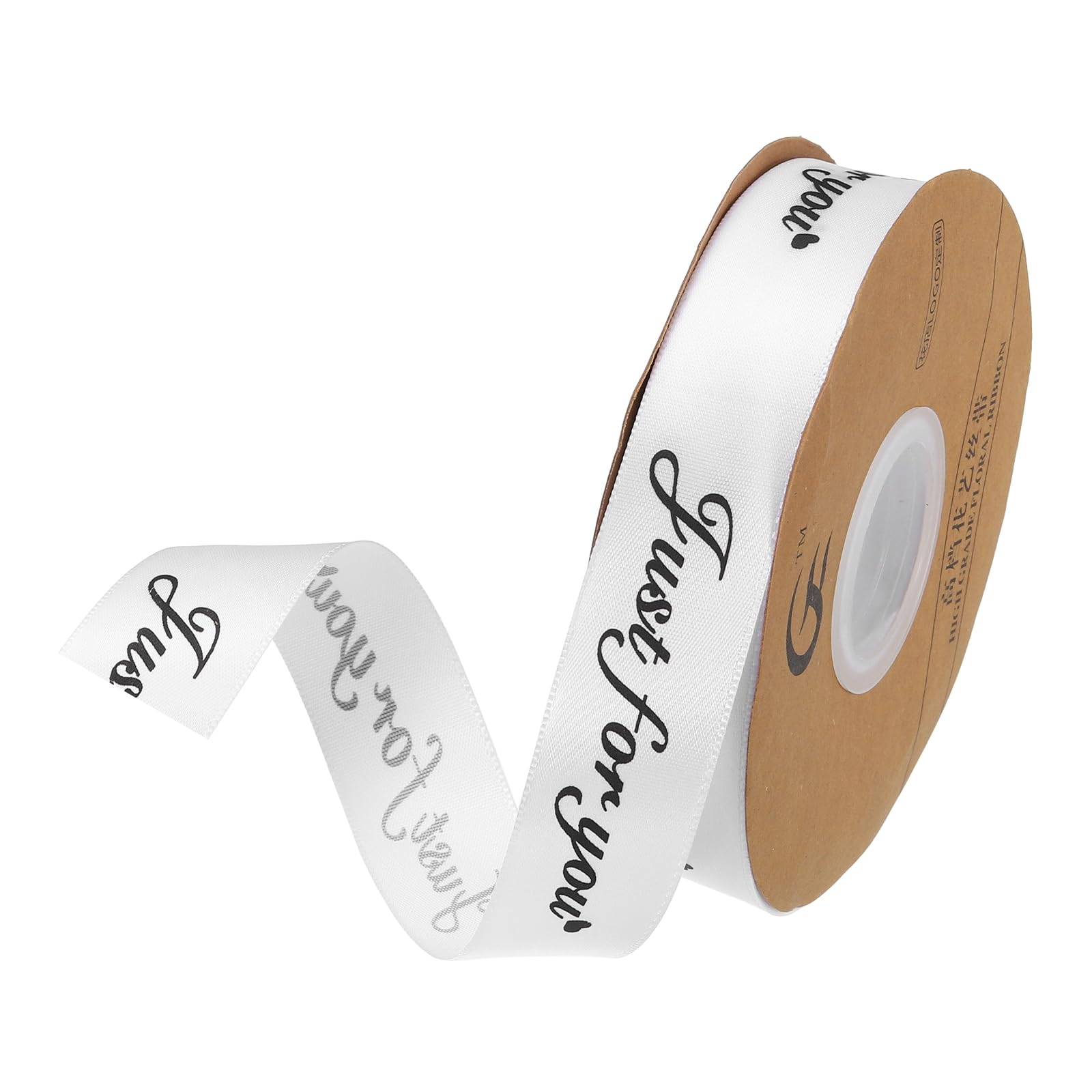 Amazon.com: MECCANIXITY 1 Inch 50 Yard Wide Satin Ribbon Just for You ...