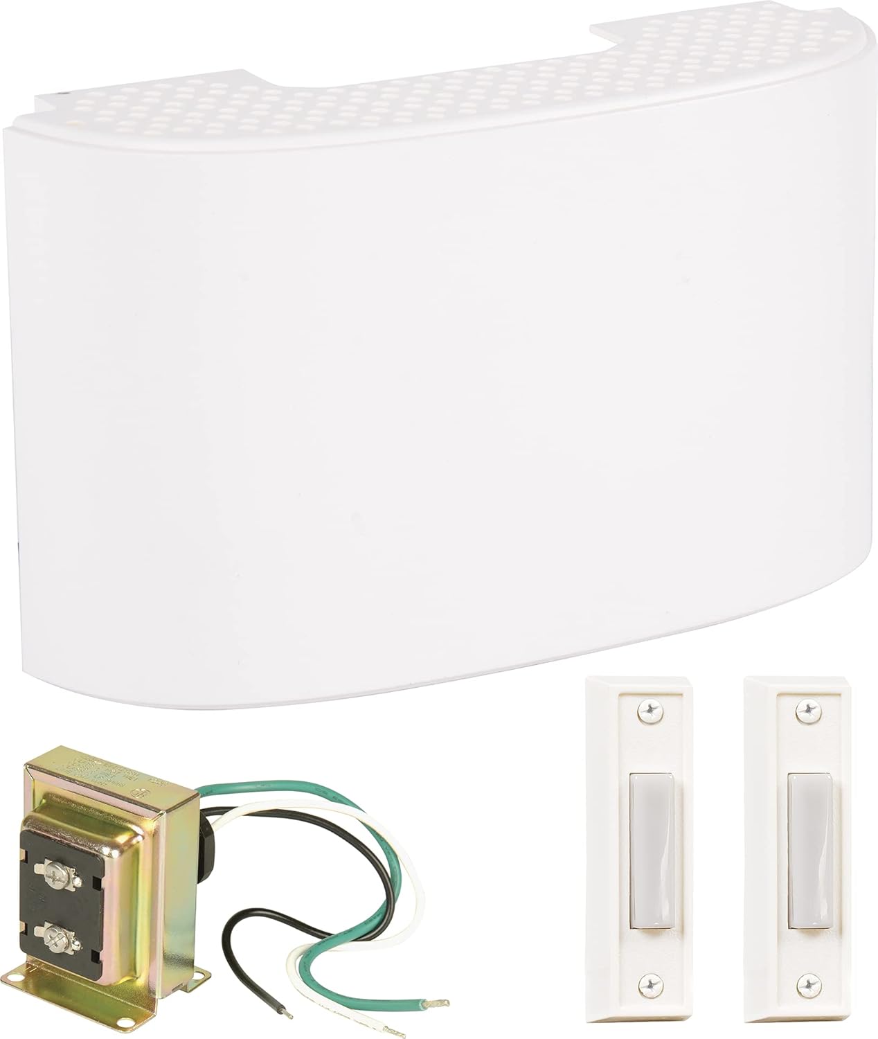 Craftmade CK2000-W Designer Chime Kit Includes White Door Chime with 2 ...