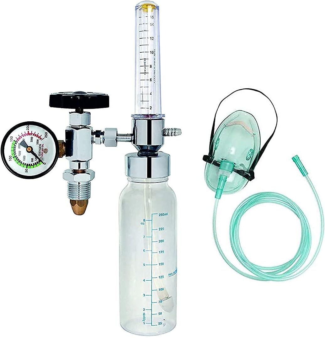 K D 0-10LPM Tube Type Oxygen Flow Meter Flowmeter Regulator With Valve ...