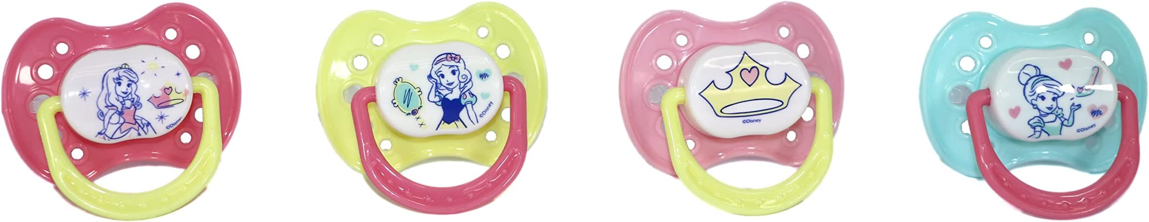 Amazon.com: Disney Cudlie Minnie Mouse Baby Girl 4 Pack of 2 Pacifiers ...