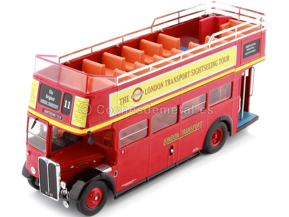 Snapklik.com : AEC Regent RT Open Top London Sightseeing Year 1950 Red 1:43