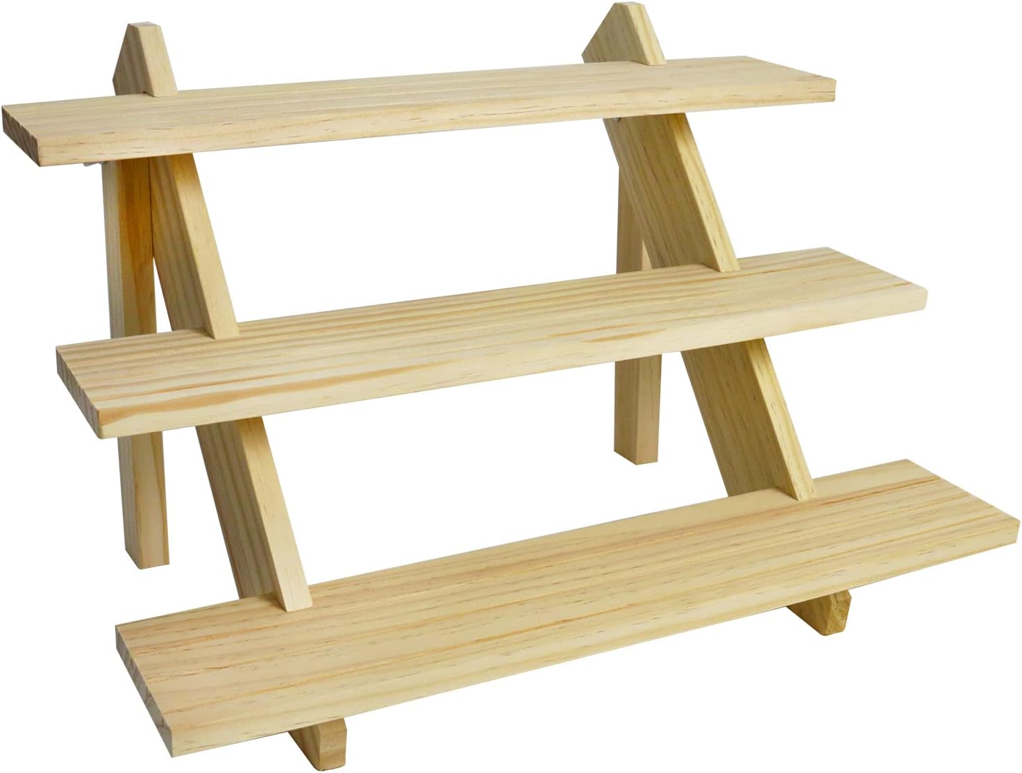 Amazon.com: Gonice 3 Tier Wooden Display Riser, Tiered Earring Display ...