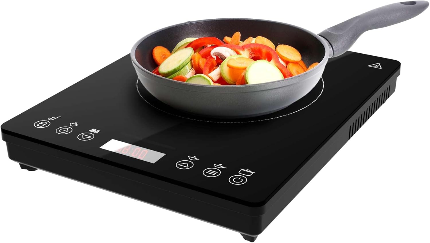 Cecotec Portable Induction Hob 1 Burner Full Magma Slim 2000W Power ...