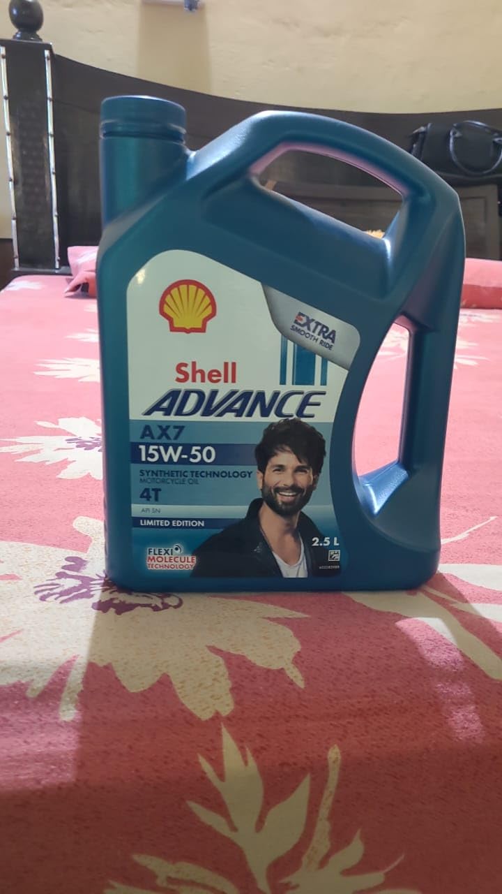 Shell Advance 4T AX7 15W-50 API SM Synthetic Technology Motorbike ...