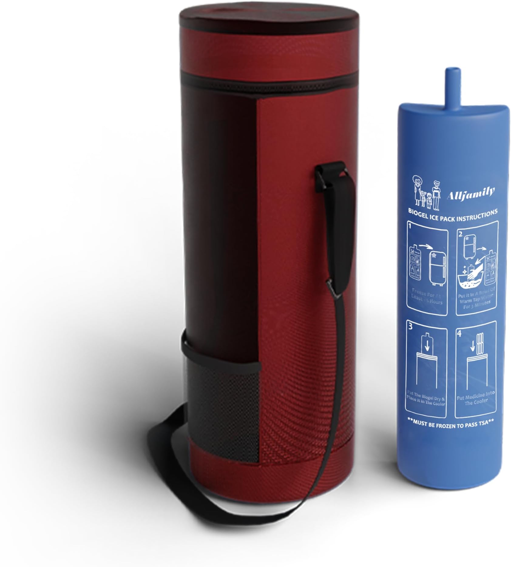 Amazon.com: 4ALLFAMILY Companion Soft Case Open Medicine Travel Cooler ...