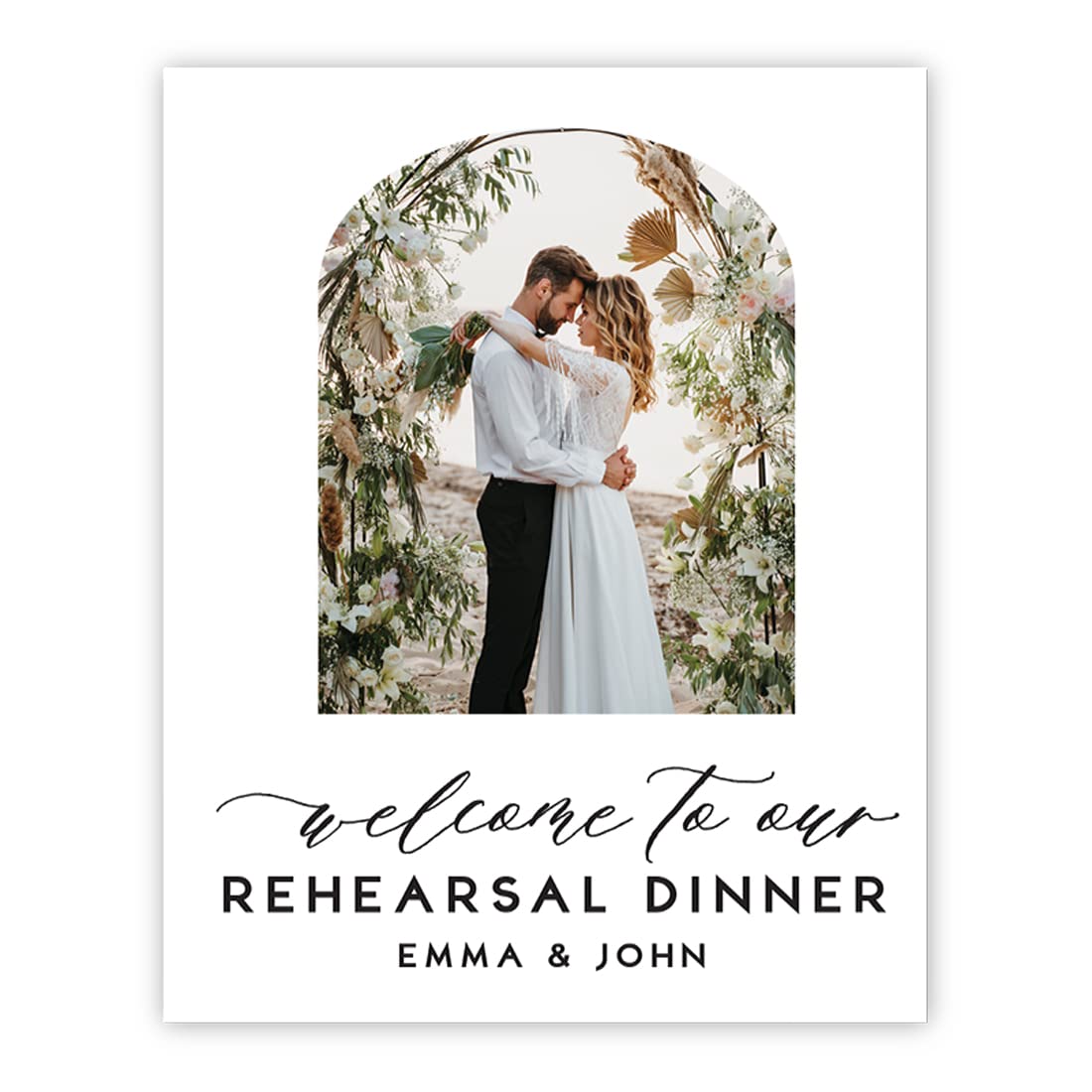 Amazon.com: Andaz Press Wedding Rehearsal Dinner Sign Photo ...